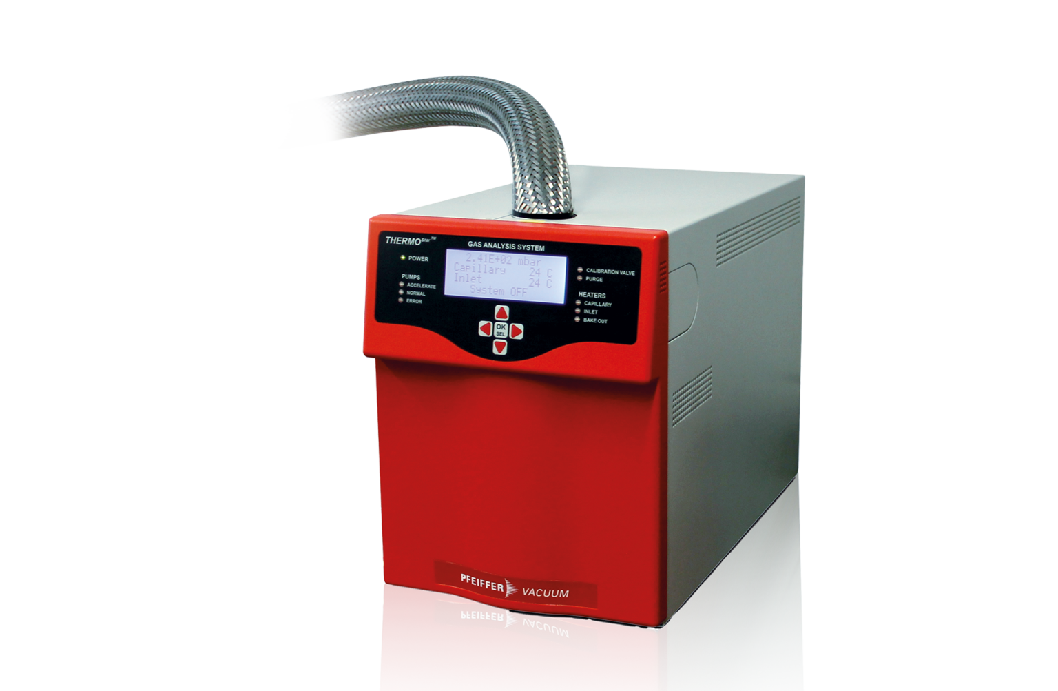 Gas couplings: EGA QMS quadrupole Massensprektrometer for TGA and STA