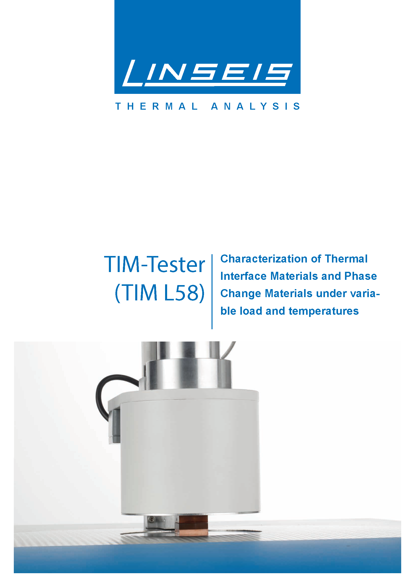 LINSEIS TIM 테스터(TIM L58): 열 계면 재료 측정 장치