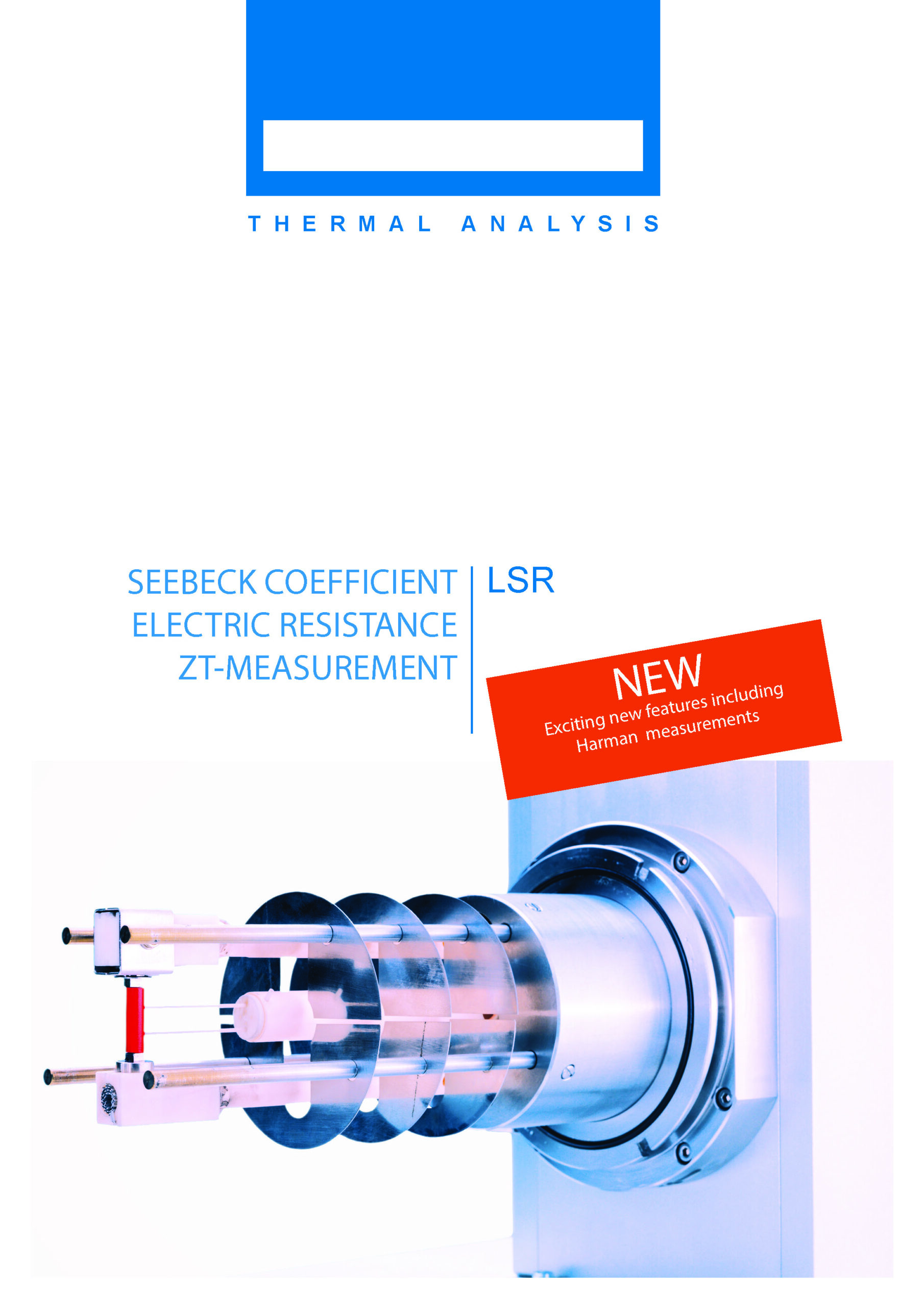 Linseis LSR-3: electrical conductivity, Seebeck, Harman & ZT